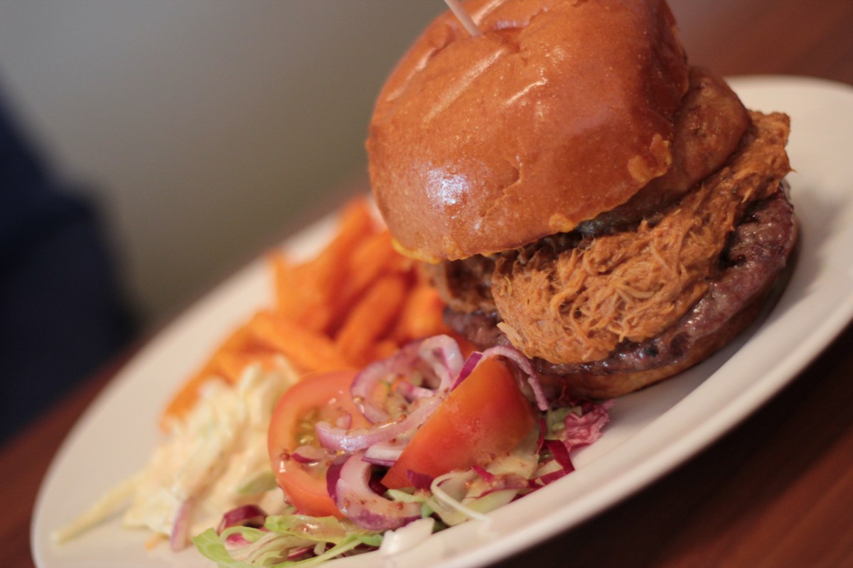 Pulled Pork Burger / Sloppy Rascal / Pizza Burger – Rascals Bar, St ...